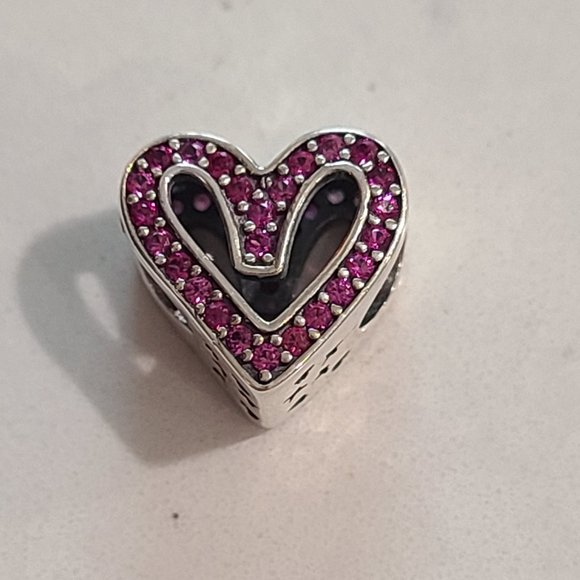 Pandora | Jewelry | Ruby Red Heart Charm | Poshmark